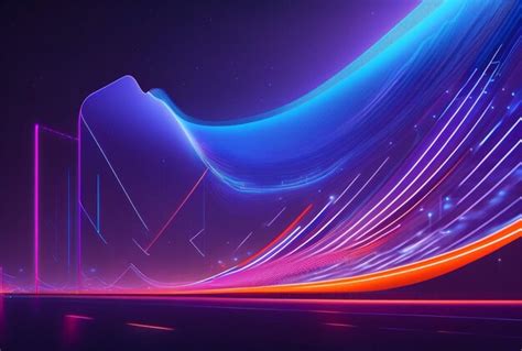 Premium Ai Image Cyber Big Data Flow Blockchain Data Fields Network Line Connect Stream