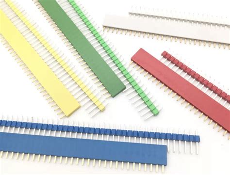 8pcs 4pr White 40 Pin Socket Arduino Single Row Header Male And Fema