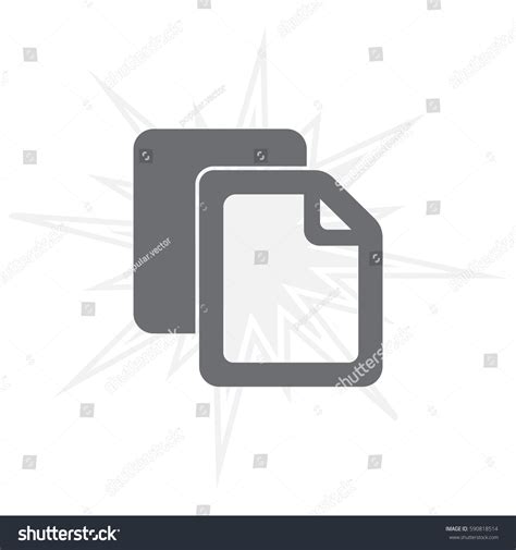Copy File Icon Duplicate Document Symbol Stock Vector Royalty Free Shutterstock