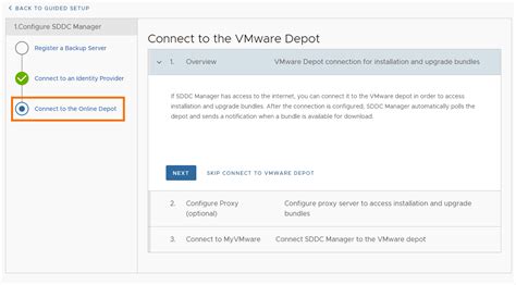 VMware Cloud Foundation SDDC Manager Day Configurations Connect To An Online Depot CaptainvOPS