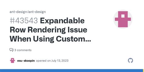 Expandable Row Rendering Issue When Using Custom Expand Icons · Issue