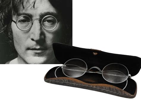 Lot Detail Beatles John Lennons Personally Owned And Worn Round