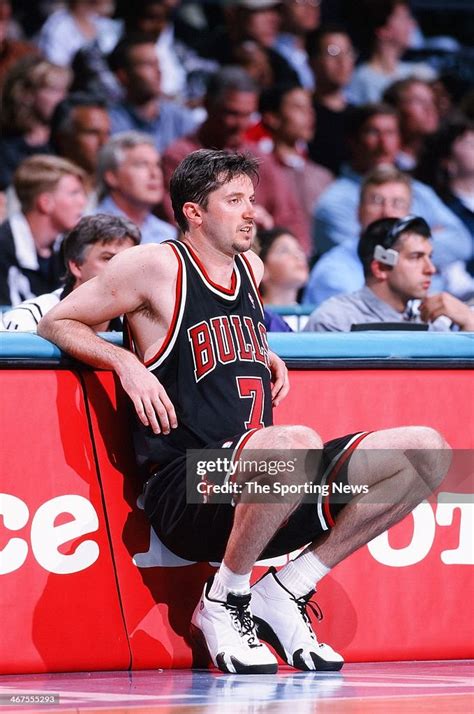 Toni Kukoc Of The Chicago Bulls During The Game Against The Charlotte