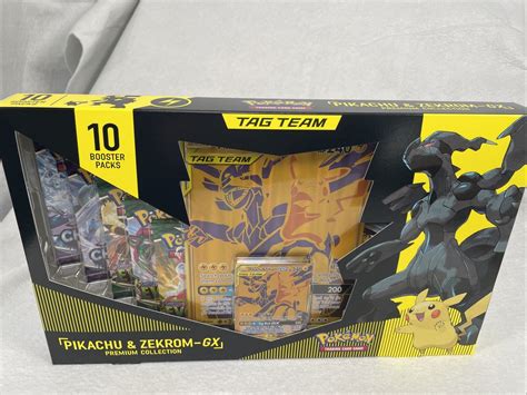 Mavin Nib Pokemon Trading Card Game Pikachu And Zekrom Gx Premium