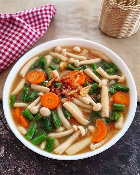 Resep Cah Jamur Sayur Kuah Segar Enak Sederhana Dan Bikin Nagih