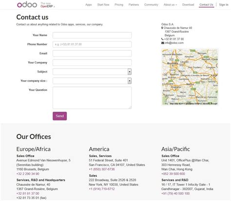Create A Contact Form That Gets Filled In Odoo