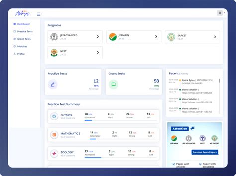online exams practice website by srinu mummidi on dribbble