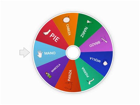 Partes Del Cuerpo Spin The Wheel