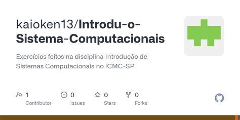 GitHub kaioken13 Introdu o Sistema Computacionais Exercícios feitos