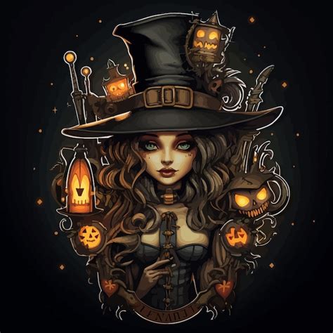 Premium Vector Witch Hat
