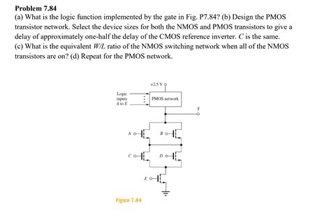 SOLVED Problem 7 84 A What Is The Logic Function Implemented By The