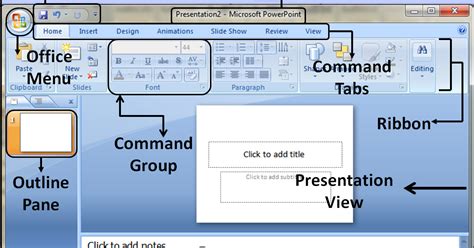 Microsoft Office Microsoft PowerPoint 2007 Environment