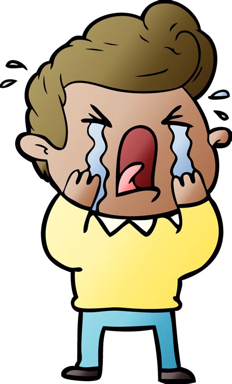 Cartoon Crying Person