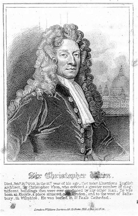Portrait Of Sir Christopher Wren Free Photo Illustration Rawpixel