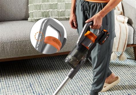 WORX 20V WX038: Akkusauger mit zwei Akkus & hoher Saugkraft
