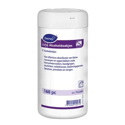 Suma Alcohol Doekjes 160 Stuks Carel Lurvink Bv
