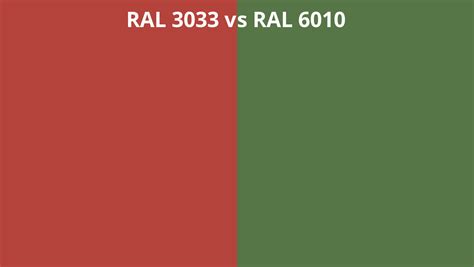 Ral 3033 Vs 6010 Ral Colour Chart Uk