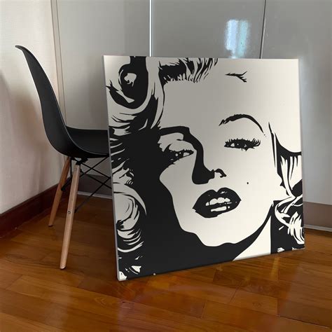 Marilyn Monroe Leinwandbild Modell Pop Art Gemälde Wand Etsy