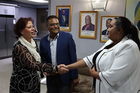 Members Of The National Assembly Greet A Delegation From The