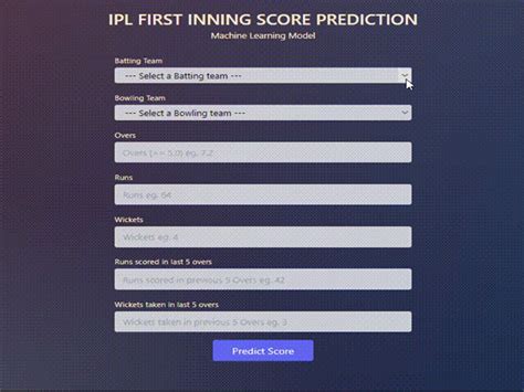 GitHub Rohanvp IPL Score Prediction This Is A Machine Learning Model Which Predicts First