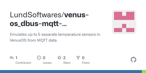 Github Lundsoftwaresvenus Osdbus Mqtt Temperature X5 Emulates Up