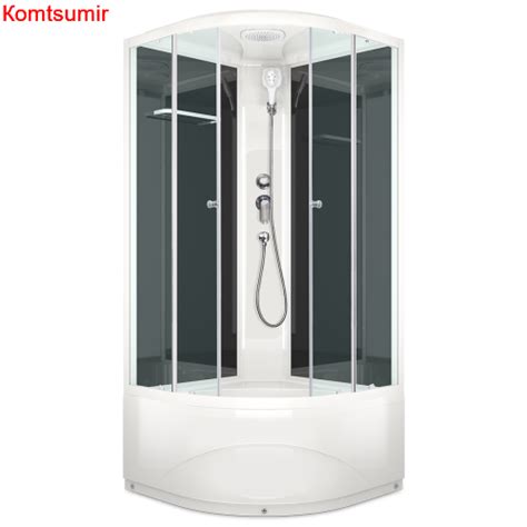Душевая кабина DOMANI-Spa Delight Slim 99 high чёрное стекло (90*90 ...