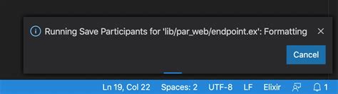 Formatting On Save Hangs Indefinitely Starting In Version 1 42 Issue