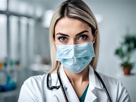 Premium Ai Image Beautiful Smiling Woman Working In The Medical Field