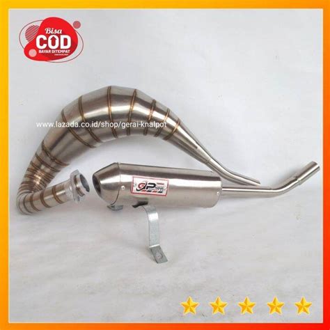 Knalpot Udang Trail Ninja Cross Rangka Standar GP9 Stainless Garansi