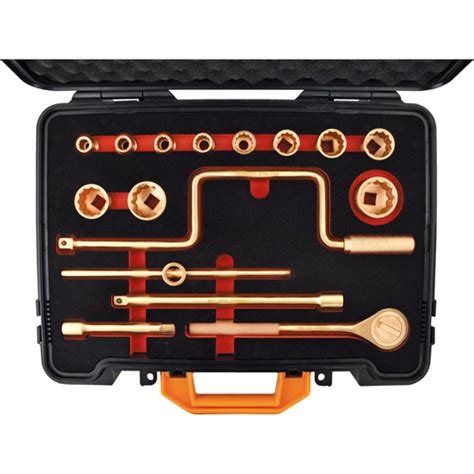 Kennedy Ken5757460k 1 2in Non Sparking Socket Set Metric Set Of 16 Eezee