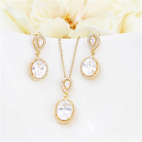 Gold Wedding Jewelry Gold Bridal Sets Bridal Jewelry Etsy