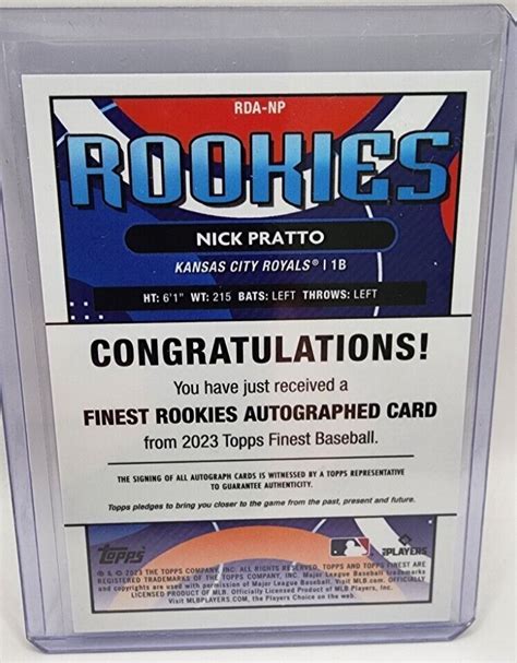 2023 Topps Finest Finest Rookies Design Variation Autographs Rda Np