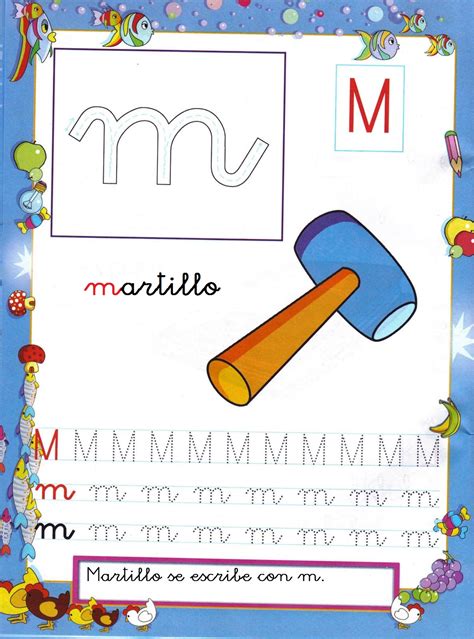 Grafomotricidad Letra M 10 Manualidades A Raudales Bilarasa