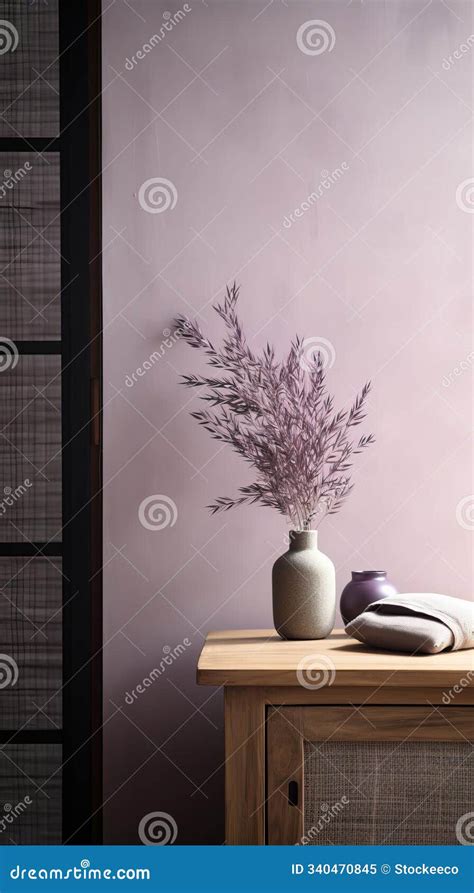 Minimalist Japanese Inspired Still Life Photography Ambiance Stock
