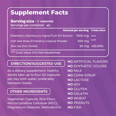 Sea Moss And Elderberry Capsules Shein South Africa