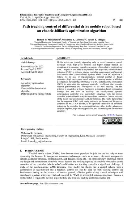 Path Tracking Control Of Differential Drive Mobile Robot Based On