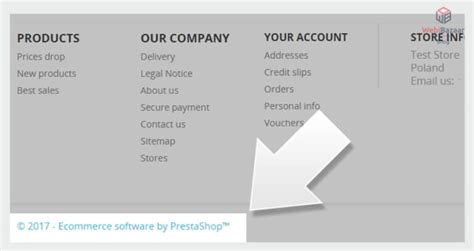 How To Remove Shop Powered By PrestaShop Theme