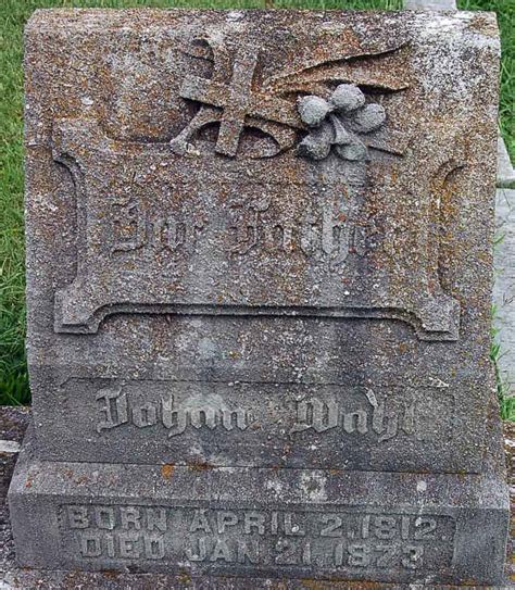 Johan Wahl 1812 1873 Find A Grave Memorial