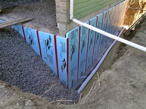 Waterproofing At Foundation Construcci N De Viviendas Fundaci N De Casa Construccion Casa