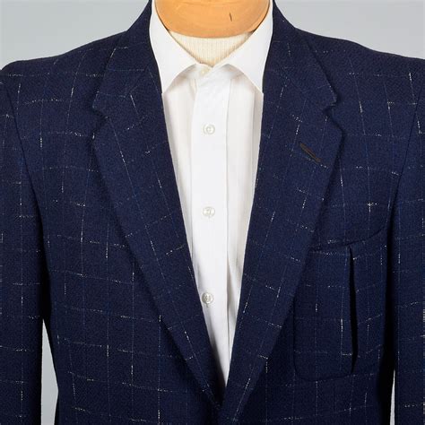 1950s Navy Blue Atomic Fleck Jacket Style And Salvage