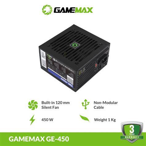 Promo Gamemax GE 450 Power Supply Diskon 5% di Seller DOVA Indotech ...