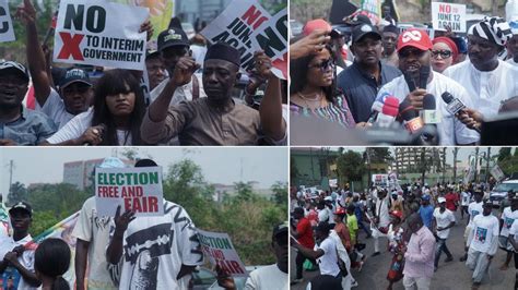 Apc Supporters Hold Peaceful March At Inec Headquarters In Abuja For