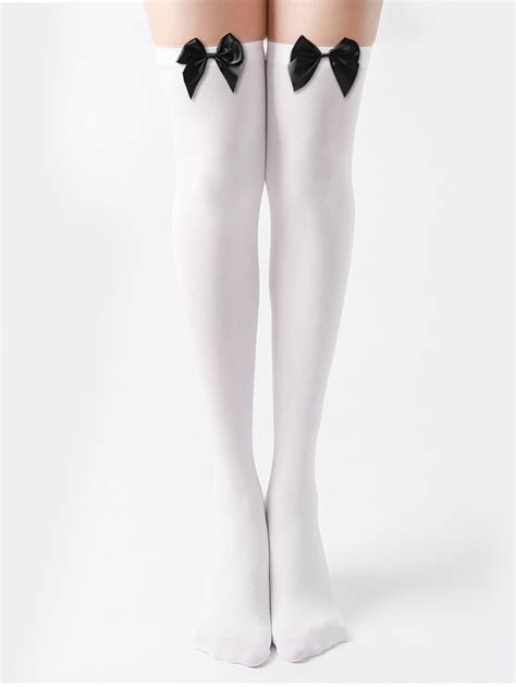 Bow Knot Decor Over The Knee Socks Over The Knee Socks Knee Socks