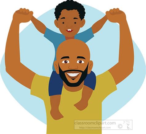 African American Father Clip Art