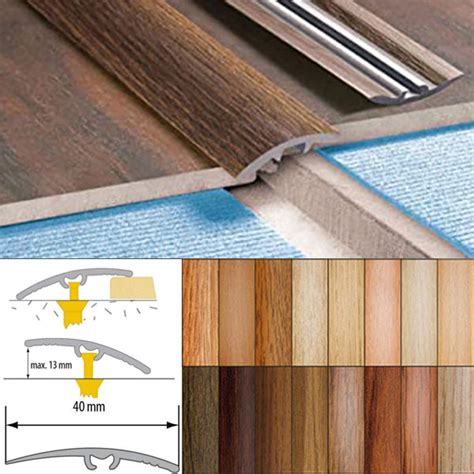 Wood Effect Door Edging Floor Trim Threshold 40mm Self Adhesive