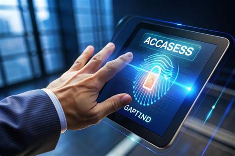 Secure Access Hand Scanning For Entry Premium Ai Generated Image