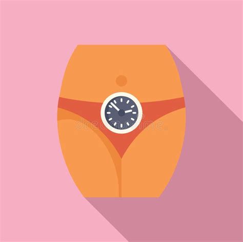 Time Management Concept Clock On Scale Icon Stock Illustration