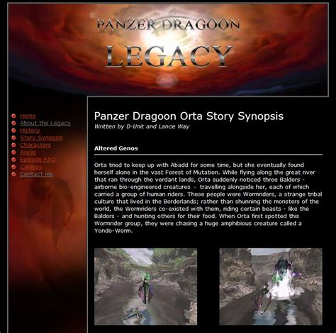 Panzer Dragoon Legacy Panzer Dragoon Legacy Panzer Dragoon Orta Fan