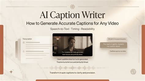 Ai Caption Writer How To Generate Accurate Captions For Any Video