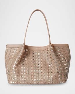 Serapian Secret Small Mosaic Snakeskin Tote Bag Neiman Marcus